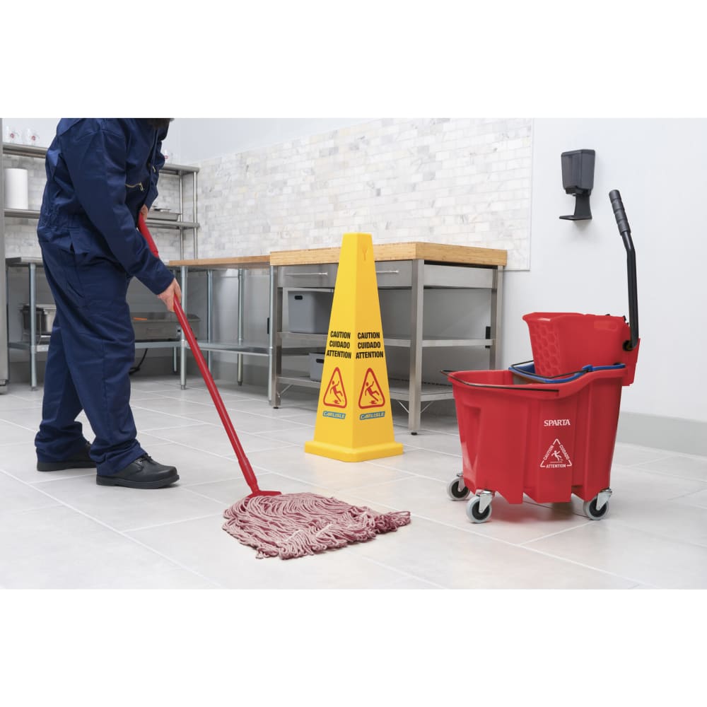 Carlisle 35 qt Mop Bucket Combo - Side Press Wringer, Soiled Water ...