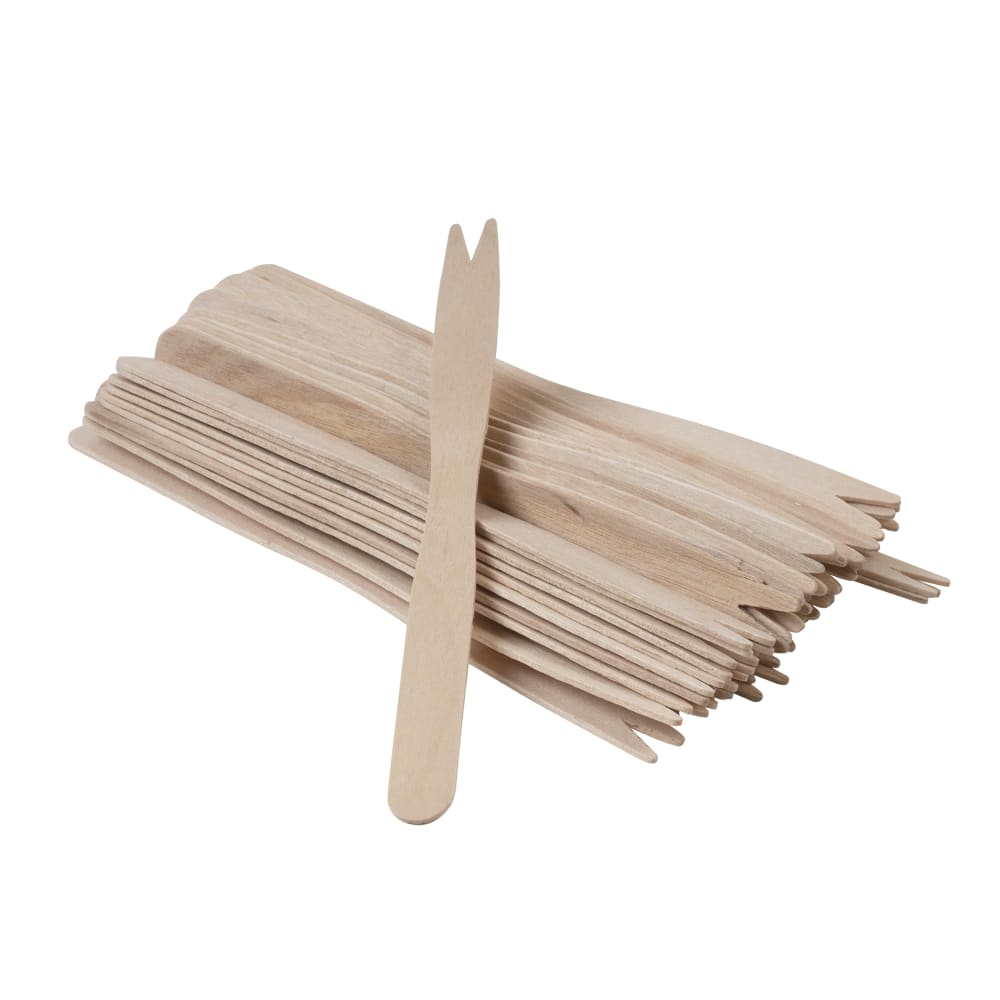 Rofson 5 1/2" Wood Cocktail Fork Pick (TWF1000)