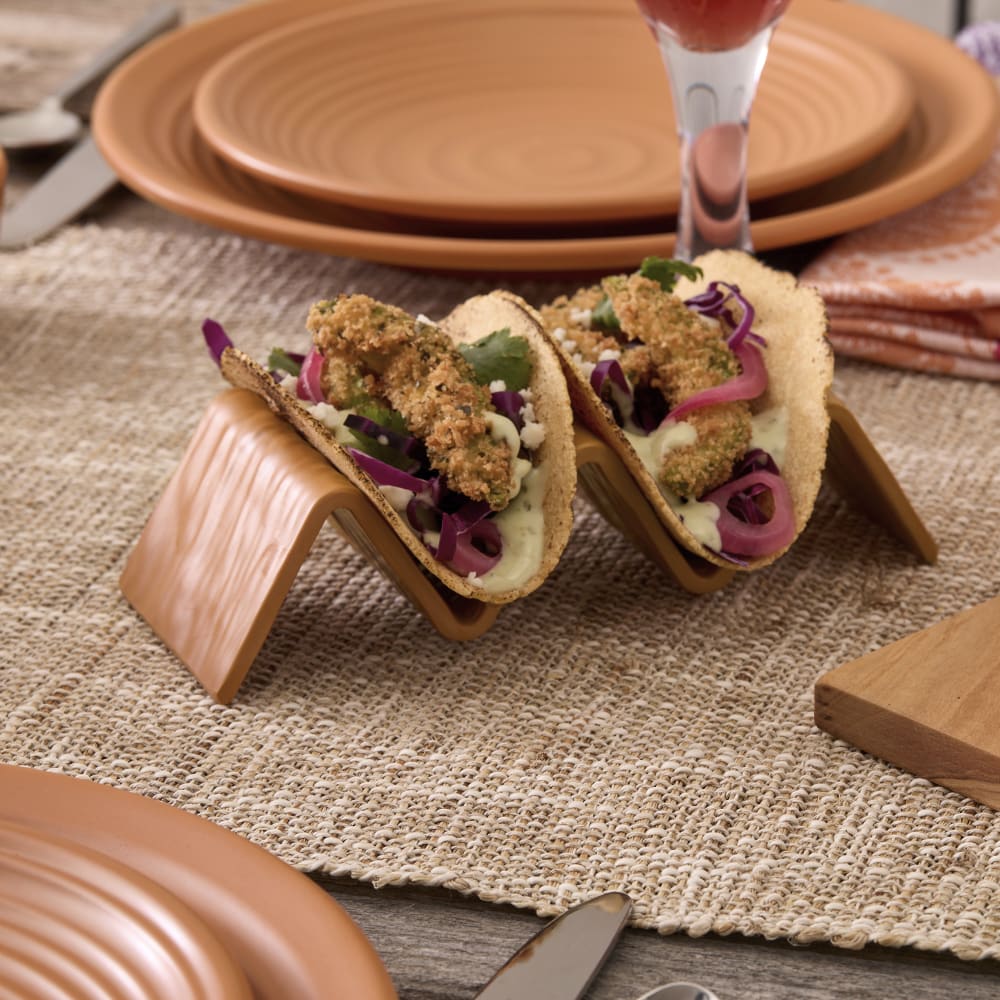 American Metalcraft THMT3 Taco Holder - Holds 2 to 3 Tacos, Melamine ...