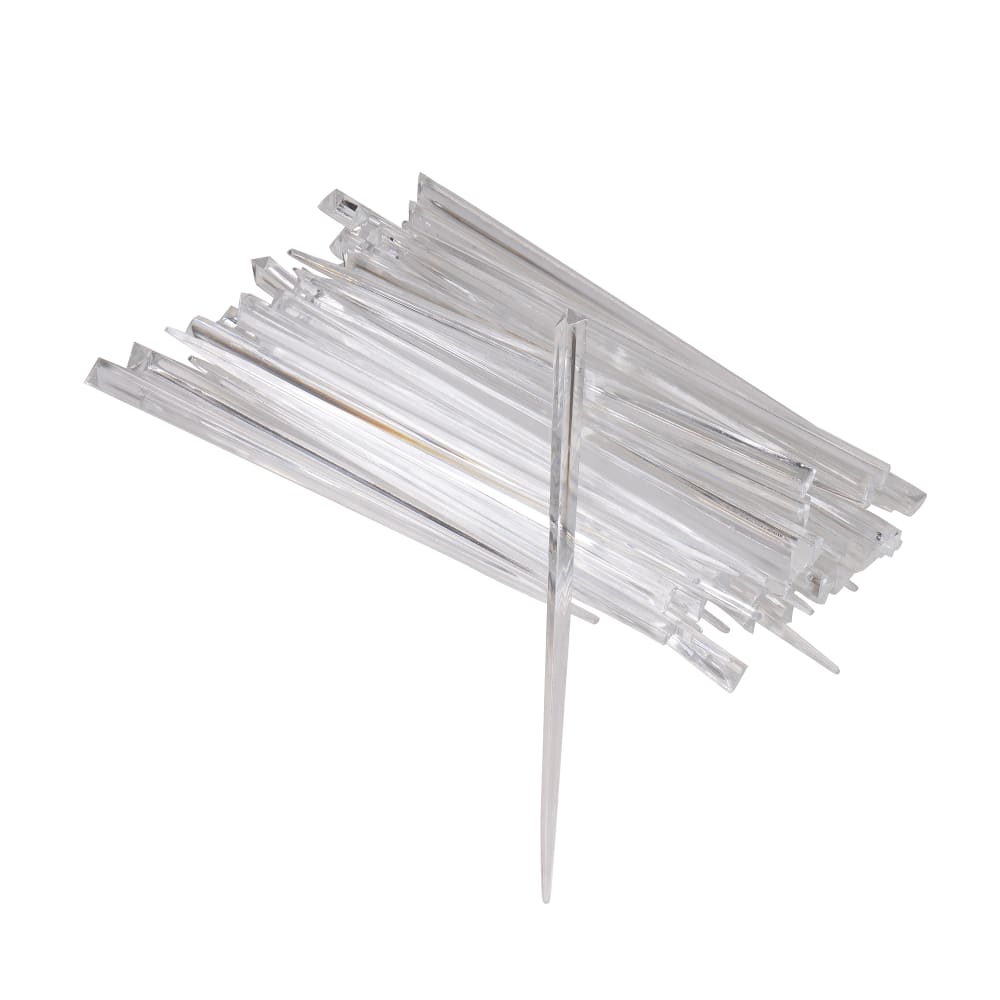 Rofson 3 1/2" Plastic Prism Pick, Clear (PRCLR35)