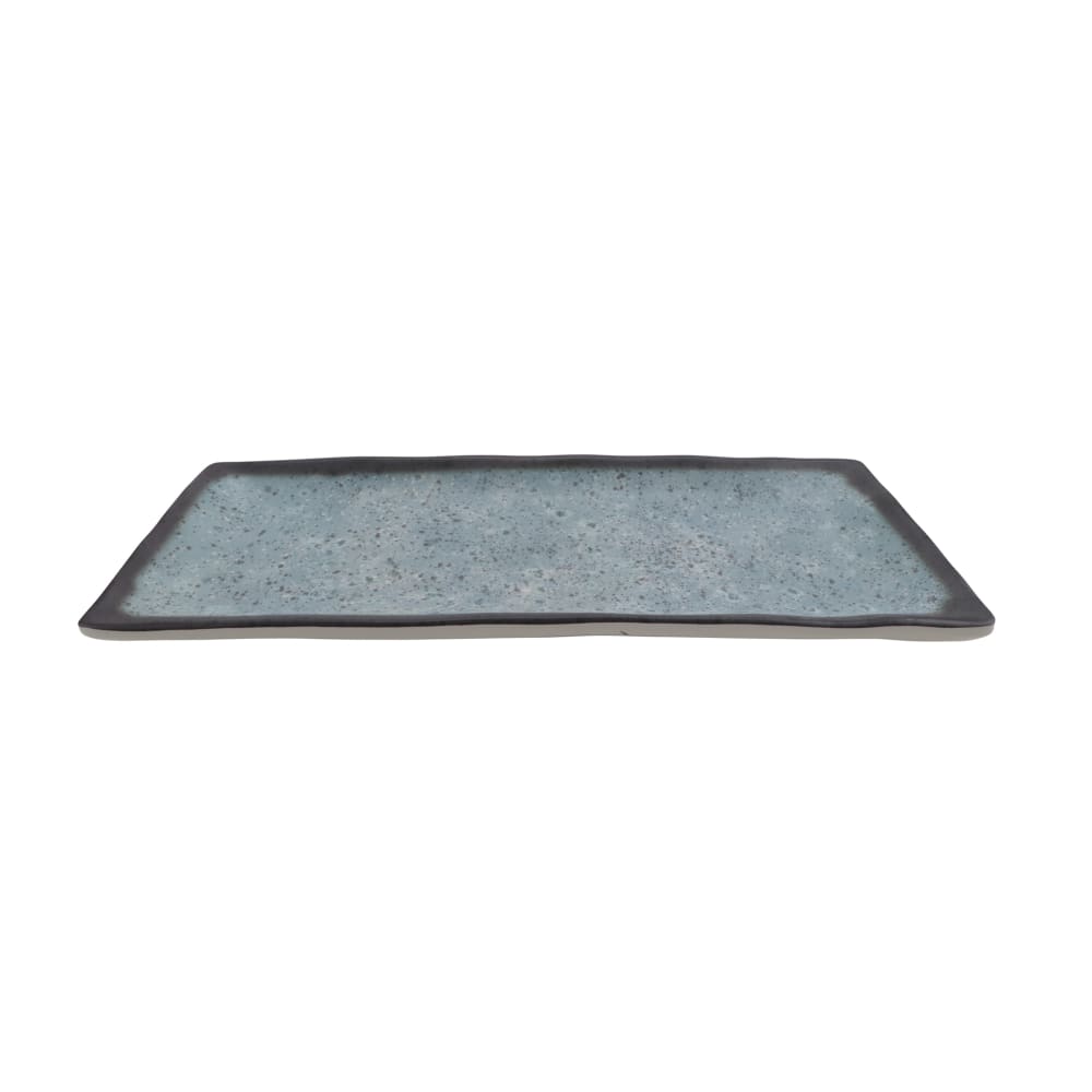 GET 12" x 5" Rectangular Cheforward™ Plate - Melamine, Robin Egg Blue ...