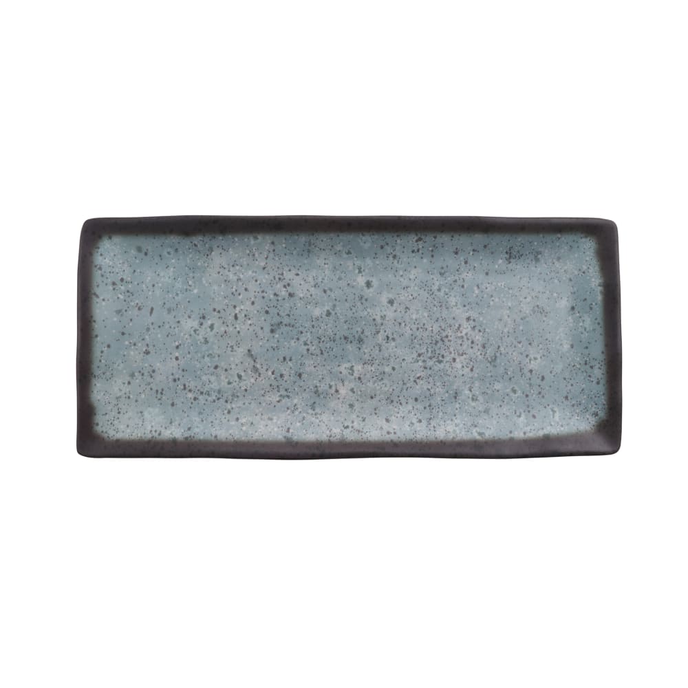 GET 12" x 5" Rectangular Cheforward™ Plate - Melamine, Robin Egg Blue ...
