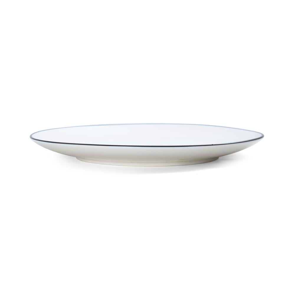 Mikasa Hospitality 10" Round Bistro Coupe Plate - Porcelain, Black ...