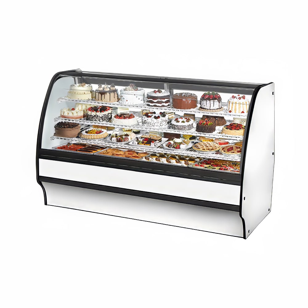True TGM-R-77-SC/SC-W-W 77 1/4" Full Service Bakery Case w/ Curved ...