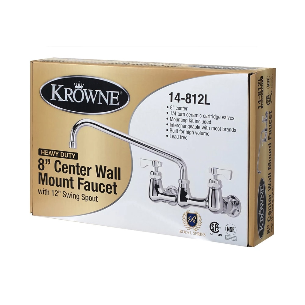 Krowne 14-812L Splash Mount Faucet w/ 12" Swing Nozzle