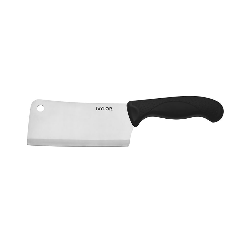 Taylor 5248376 6" Cleaver w/ Black Nylon/Silicone Handle, High Carbon ...
