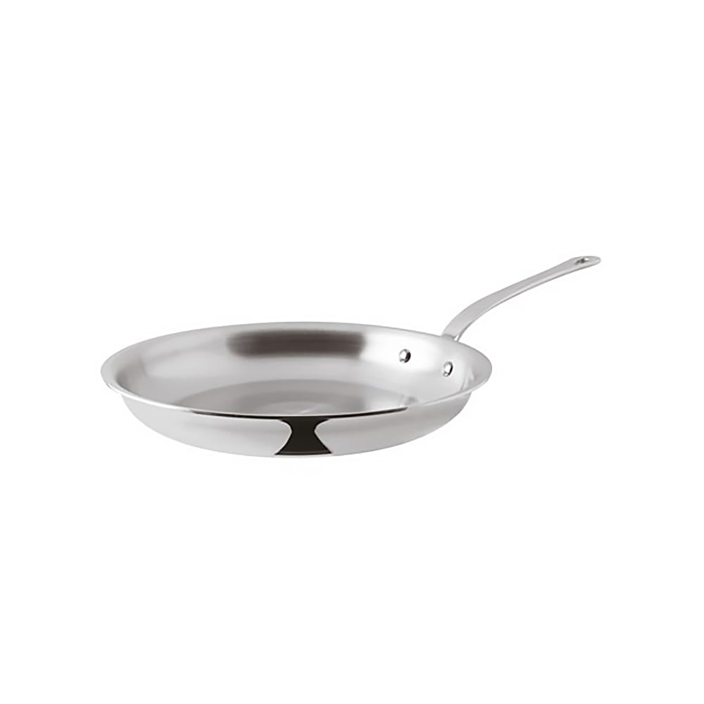 Paderno 11 3/4" Aluminum/Stainless Steel Frying Pan w/ Stainless Steel ...