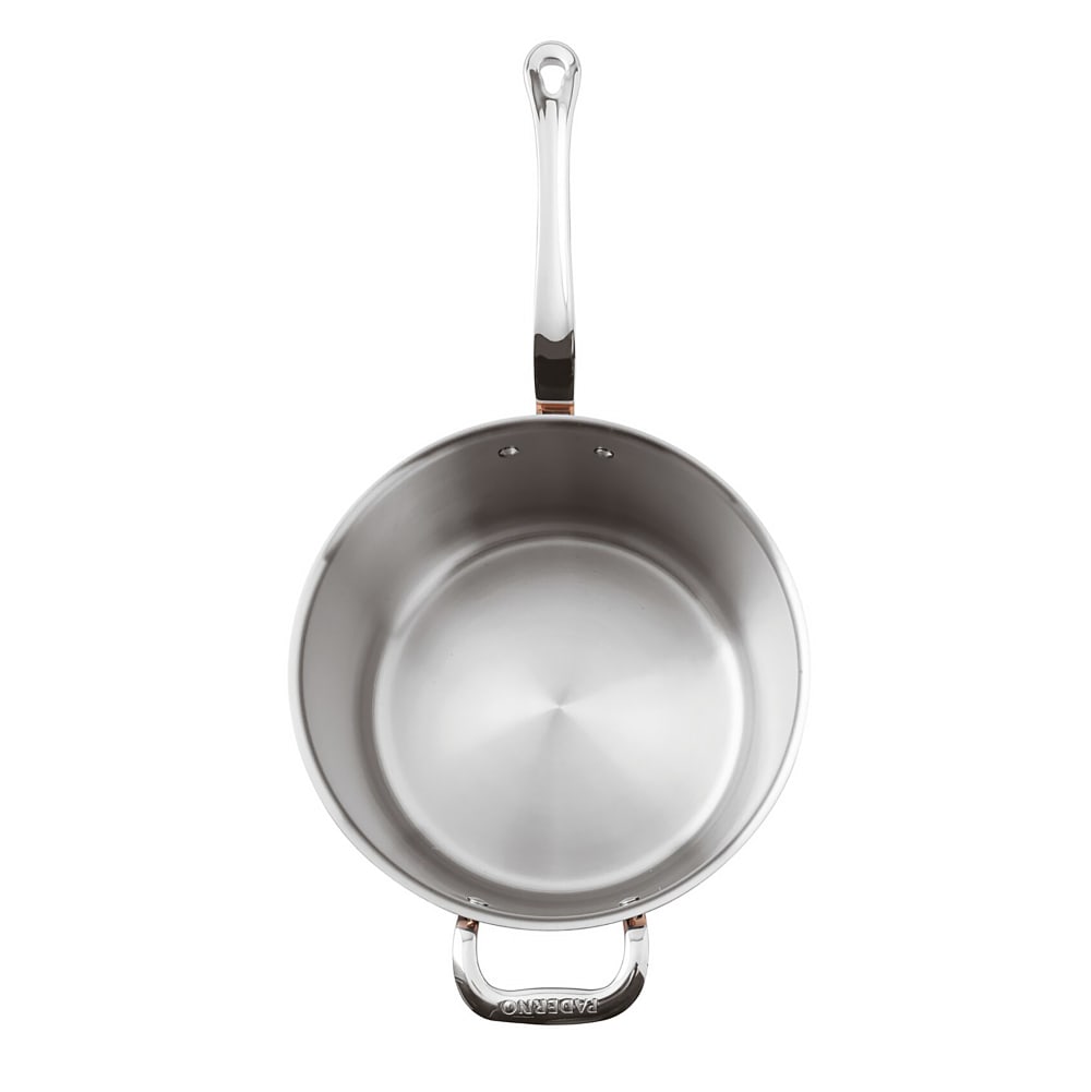 Paderno 10 3/8 qt Aluminum/Copper/Stainless Steel Saucepan w/ Stainless ...