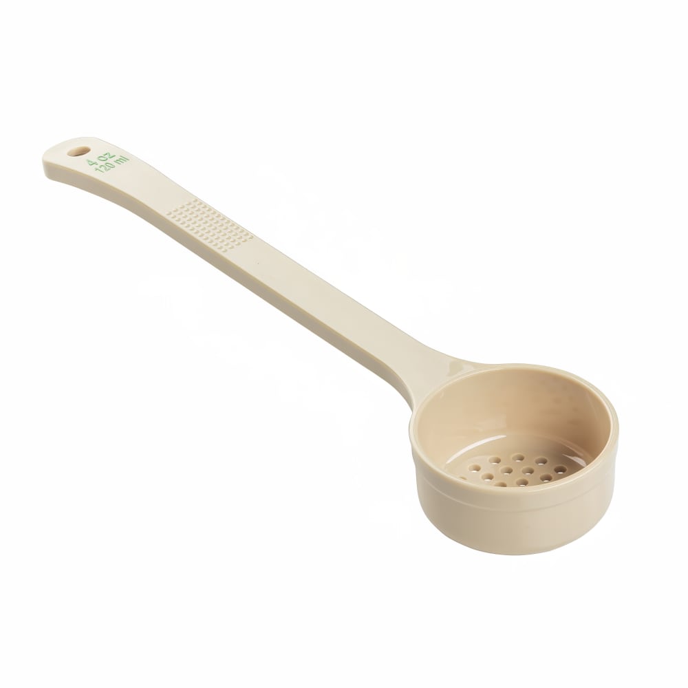 Tablecraft 10653 4 oz Perforated Portion Spoon w/ Long Handle ...