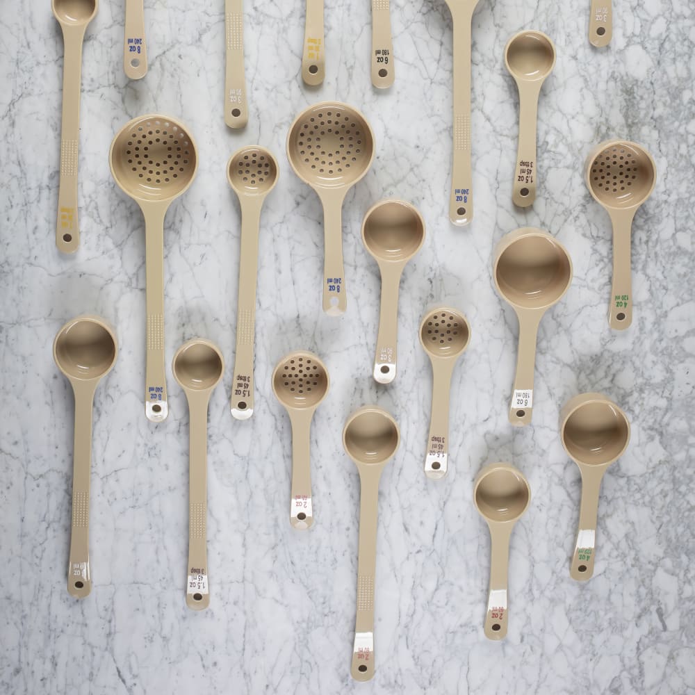 Tablecraft 10646 3 oz Solid Portion Spoon w/ Short Handle ...