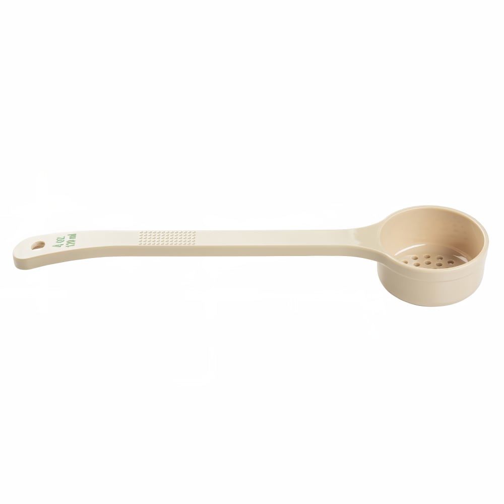 Tablecraft 10653 4 oz Perforated Portion Spoon w/ Long Handle ...