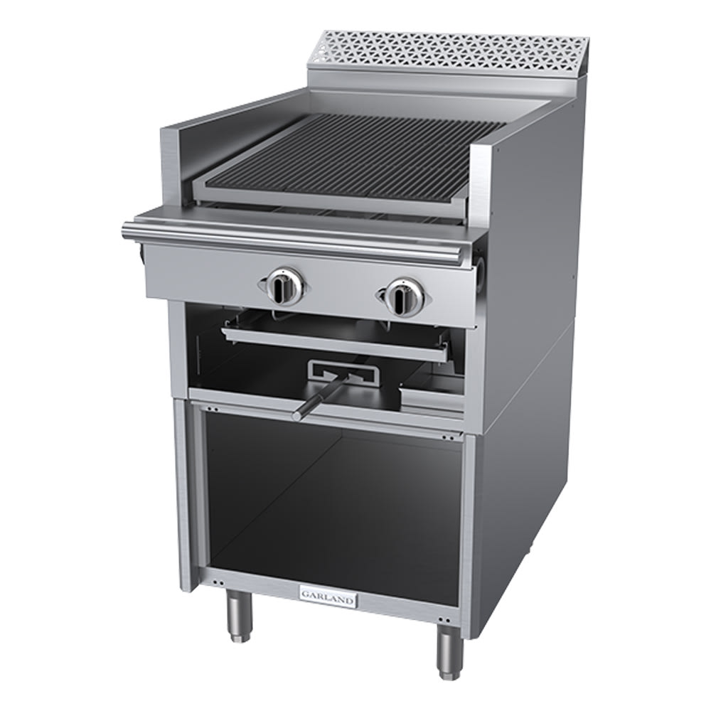 Garland C24-ABS 24" Gas Range w/ Charbroiler & Storage Base, Natural Gas