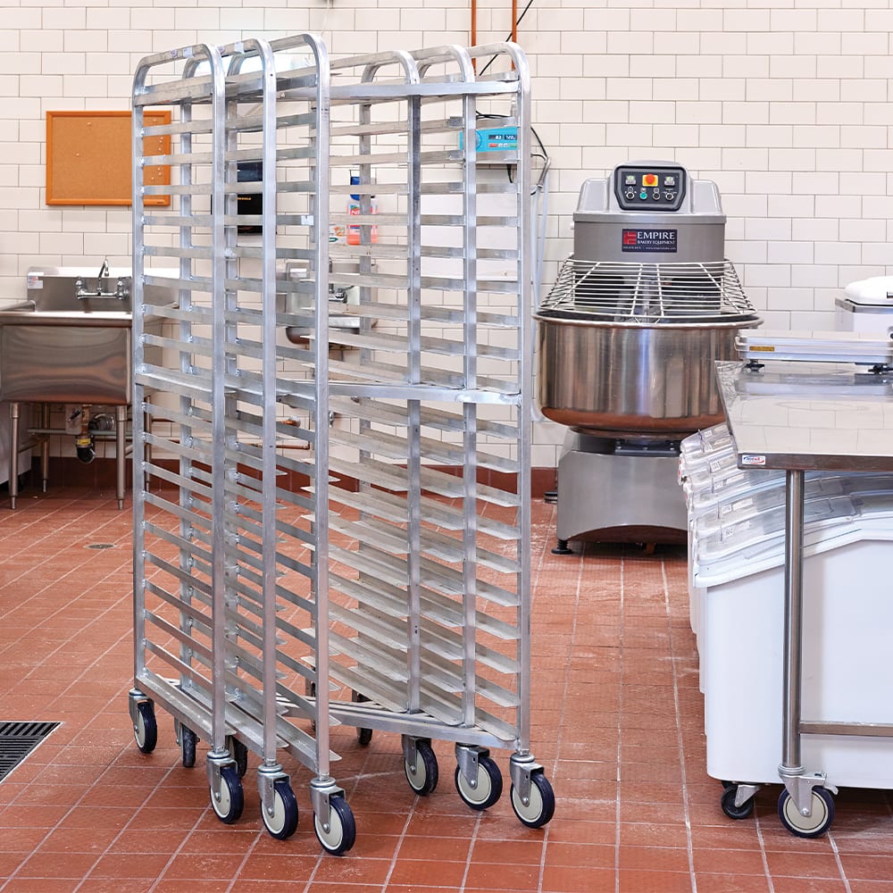 Winholt AL-1810N 26"W 10 Nesting Pan Rack w/ 6" Bottom Load Slides