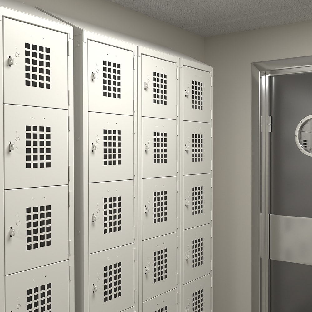 Winholt WL-618-ST 3 Column Locker w/ (18) 10" x 18" x 12" Compartments ...