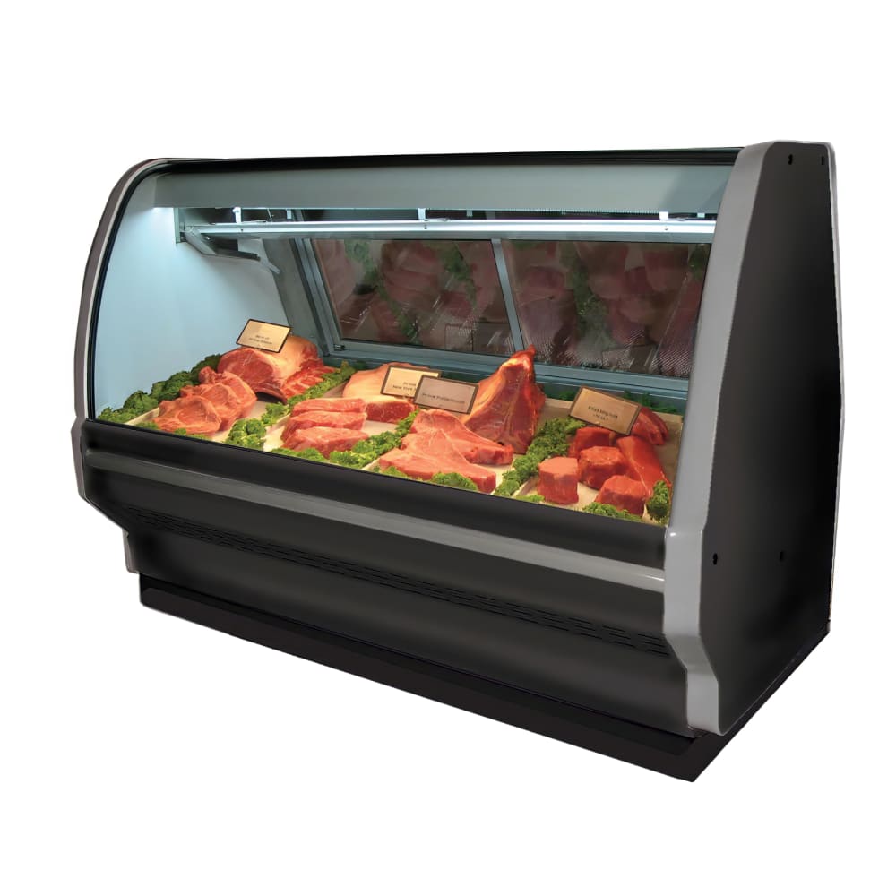 Howard-McCray 51 1/2" Full Service Red Meat Case w/ Curved Glass - (1 ...