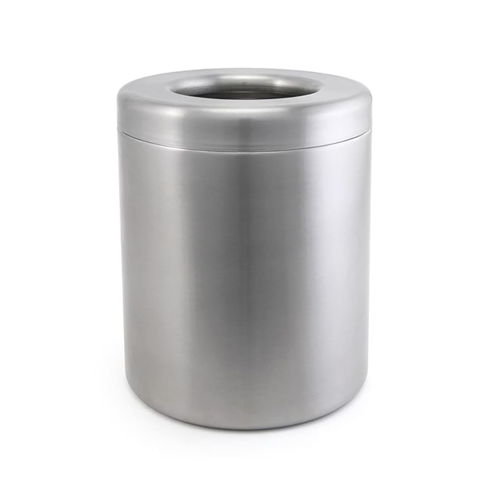 Front of the House 5 3/4" Countertop Trash Bin - Stainless Steel ...