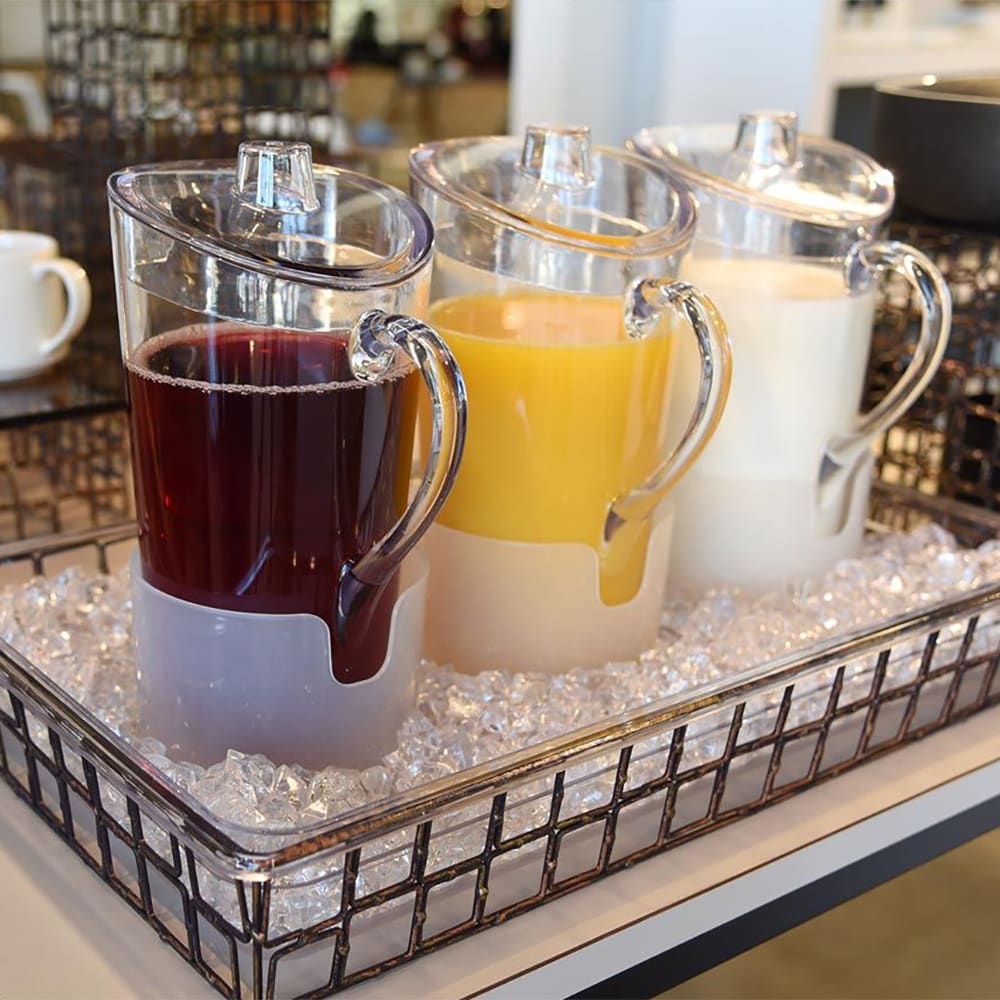 Front of the House 5" Drinkwise® Pitcher Base - Plastic, White ...