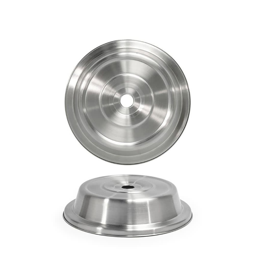 Front of the House 9 1/2" Round Plate Cover - 2 1/4"H, Stainless Steel ...