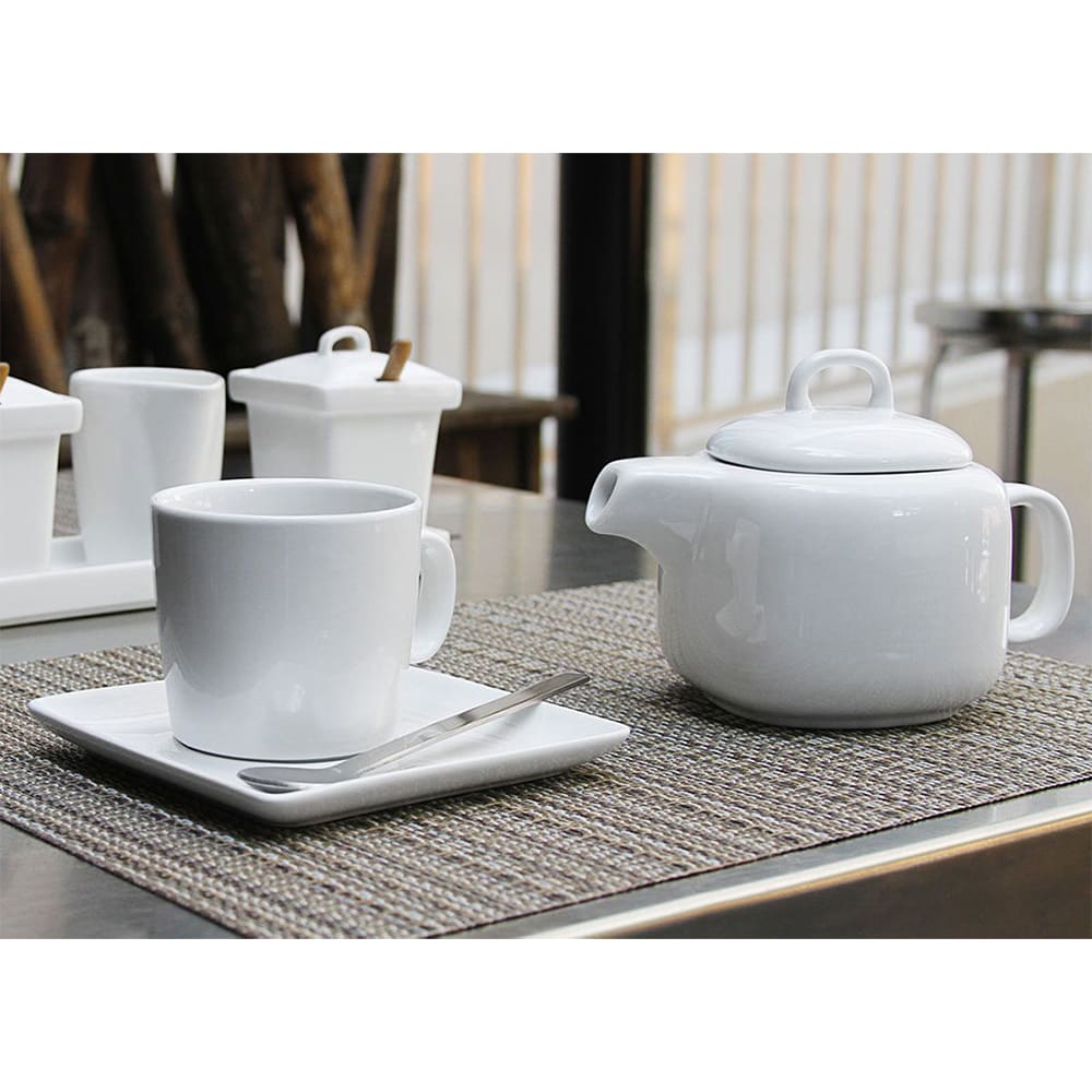 Front of the House 16 oz Mod® Teapot - Porcelain, White (BTP001WHP12)