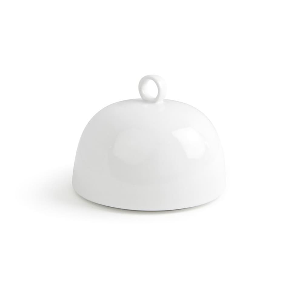 Front of the House 5 1/4" Round Plate Cover - Porcelain, White ...