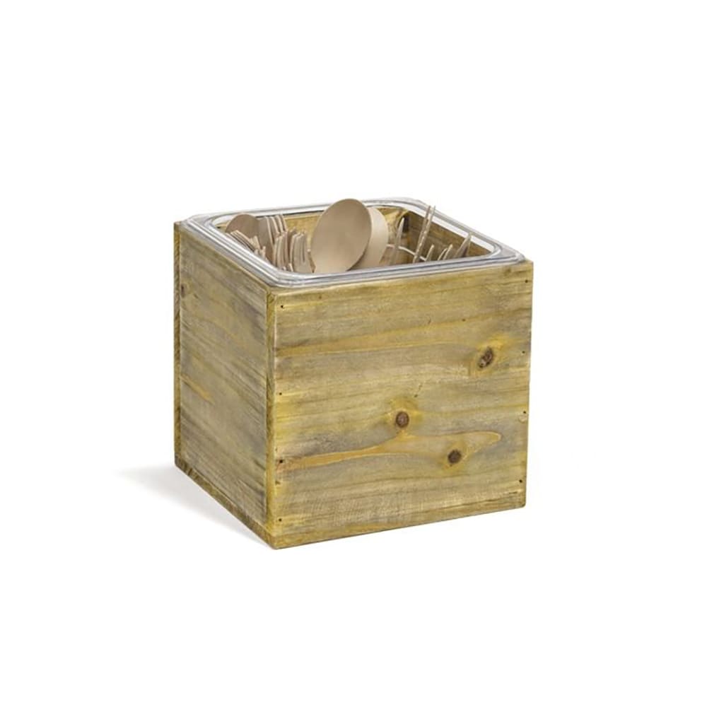 Front of the House Flatware Divider Set - 7" x 6 1/2" x 6 1/2", Rustic ...