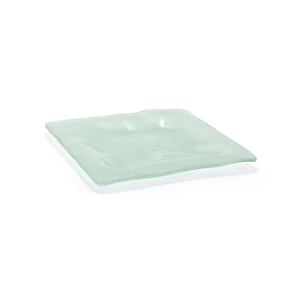 Front of the House 8" Square Arctic™ Dinner Plate - Glass, Frosted ...
