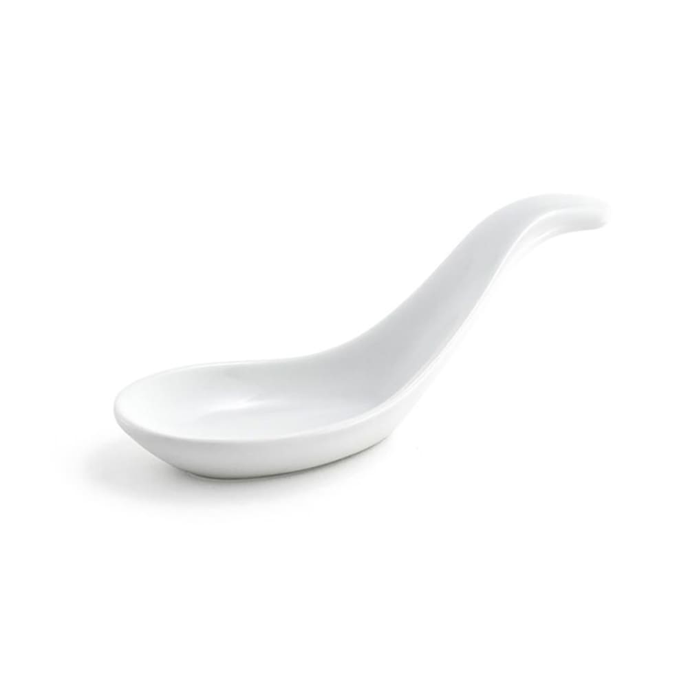 Front of the House 5" Tasting Spoon - Porcelain, White (FSP005WHP23)