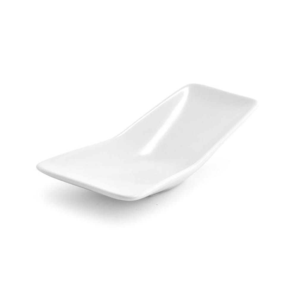 Front of the House 5 3/4" Tasting Spoon - Porcelain, White (FSP004WHP23)