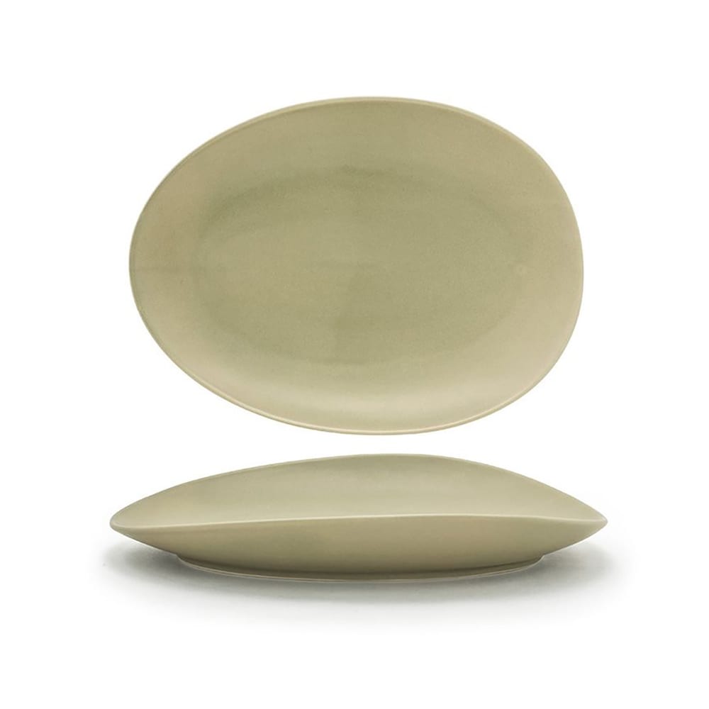 Front of the House Oval Tides™ Plate - 12" x 8 3/4", Porcelain, Sea ...