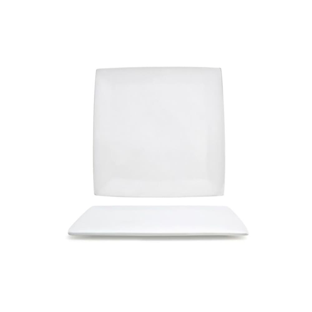 Front of the House 9" Square Canvas® Plate - Porcelain, White (DSP016WHP22)