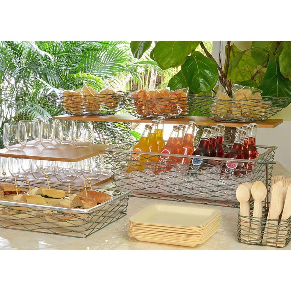 Front of the House Oval Wireware™ Basket - 11" x 5 1/2", Iron, Patina ...