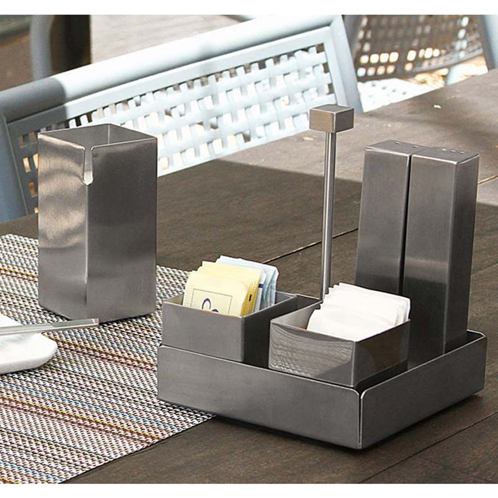 Front of the House 4" Salt & Pepper Shaker Set - Stainless Steel ...