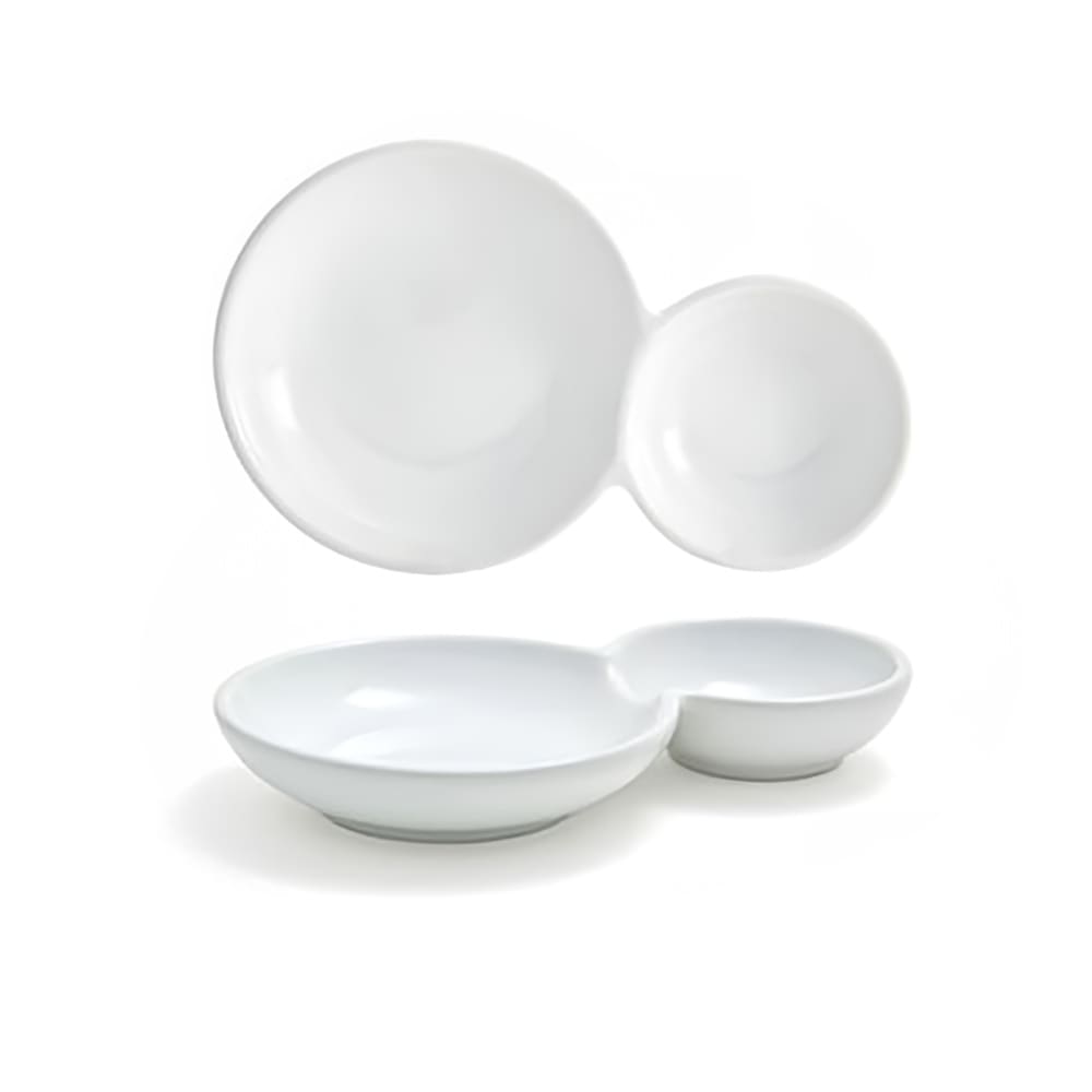 Front of the House 6 1/2" Round Bento™ Plate - Porcelain, White ...
