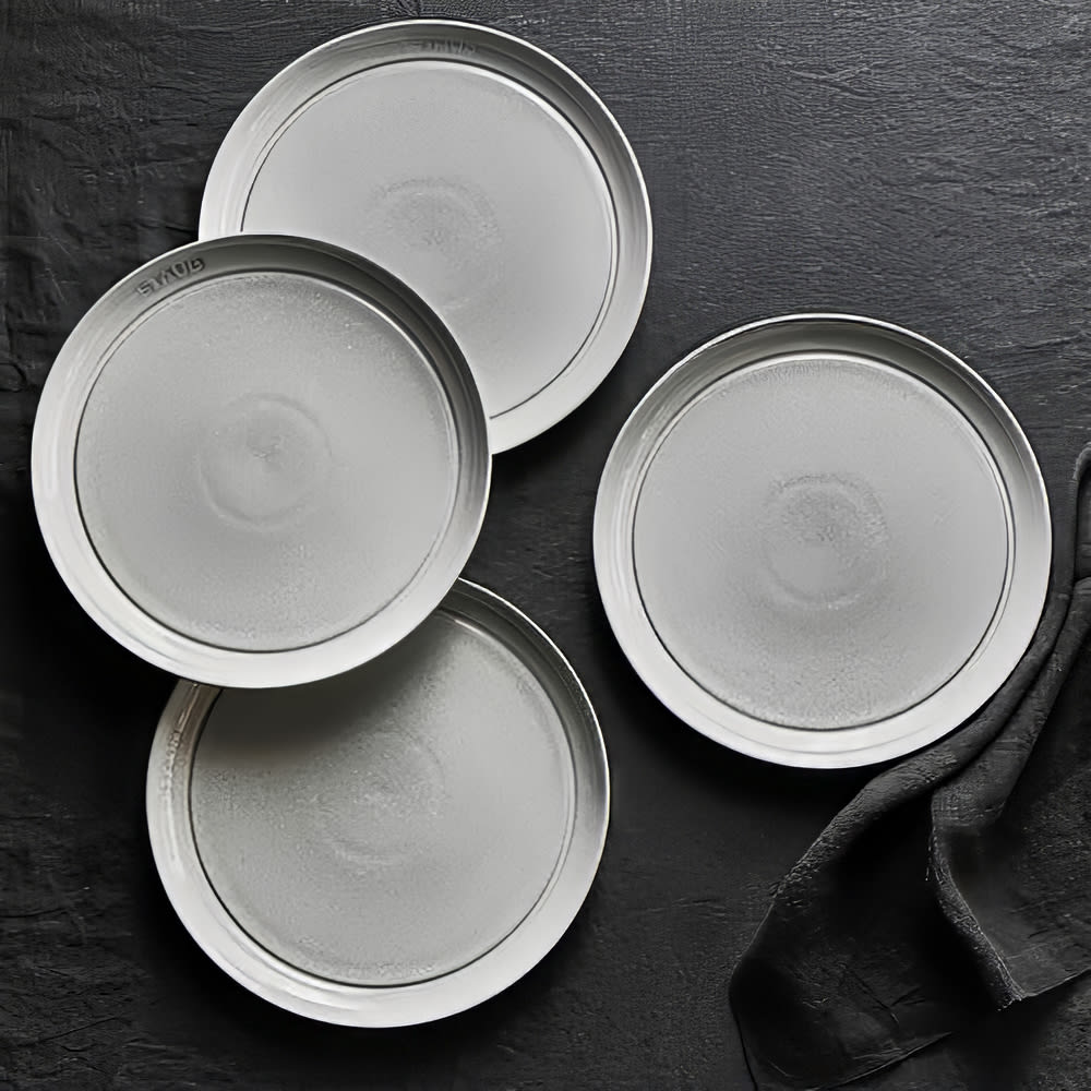 Staub 12 Piece Dinnerware Set - Ceramic, White Truffle (1021452)