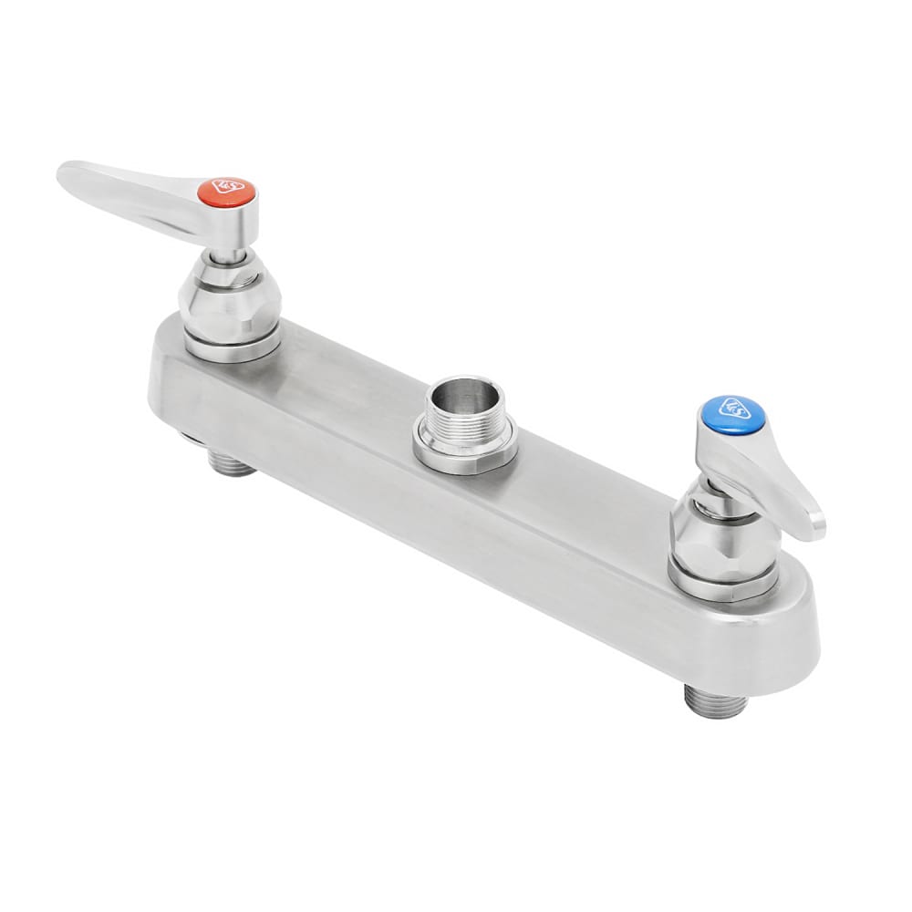 T&S S-1120-LN Deck Mount Faucet Base w/ 8" Centers - 1/2" NPT Male Inlet