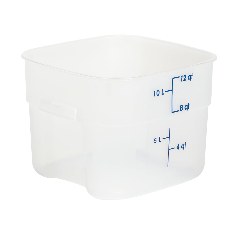 Cambro 12SFSPROPP190 12 qt FreshPro Square Food Storage Container - CamSquare®, Polypropylene ...