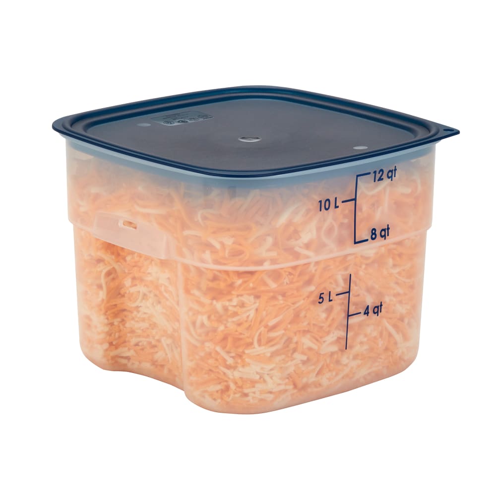 Cambro 12SFSPROPP190 12 qt FreshPro Square Food Storage Container - CamSquare®, Polypropylene ...