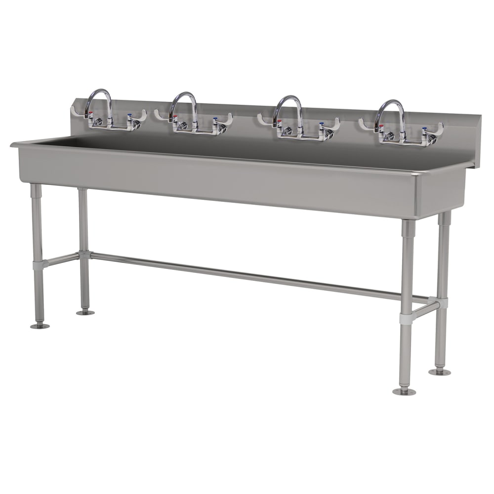 Advance Tabco FS-FM-80-ADA-F 80" Freestanding Multiwash Hand Sink w/ (4 ...