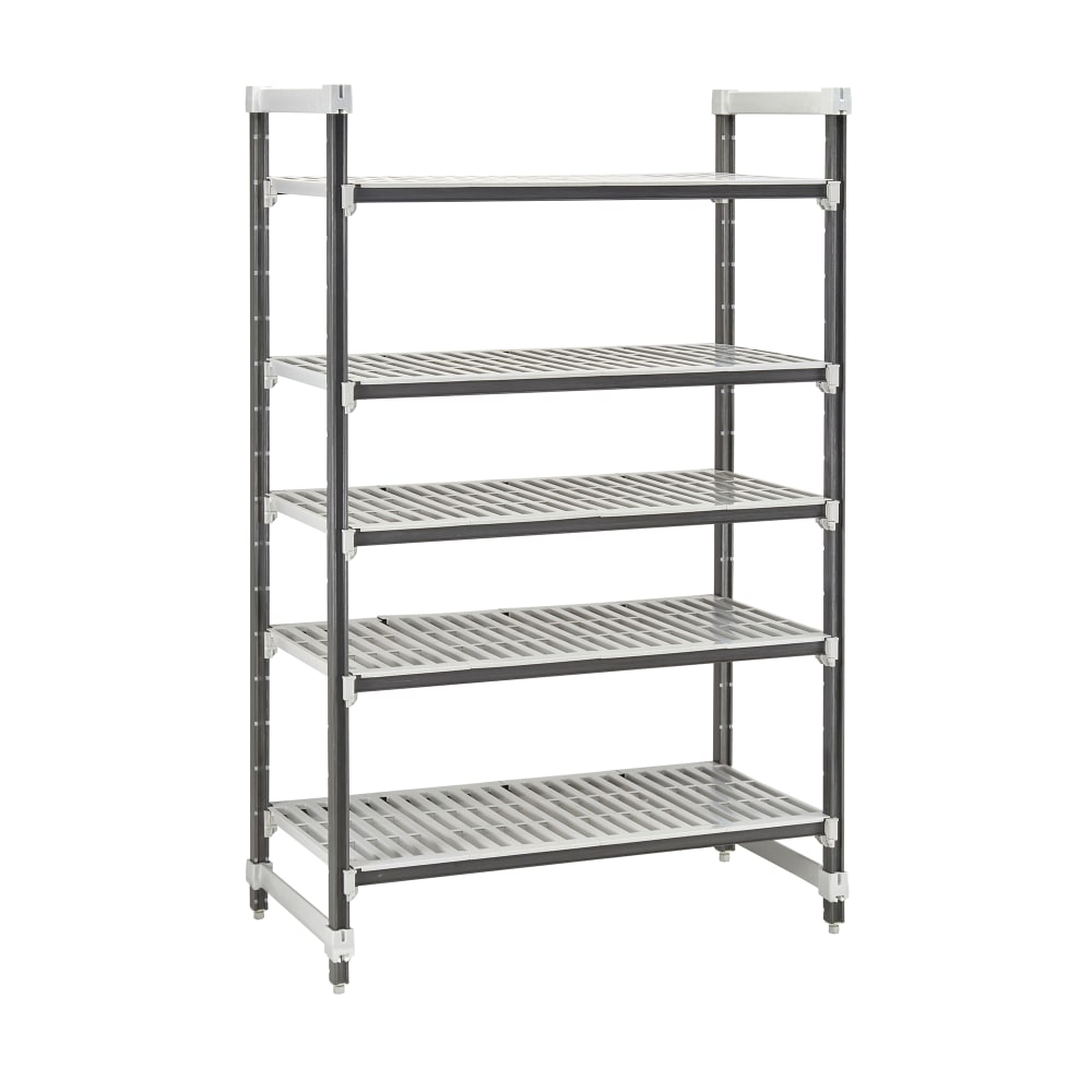 Cambro EXU243064V5480 30" NSF 5-Tier Heavy-Duty Plastic Shelving Unit ...