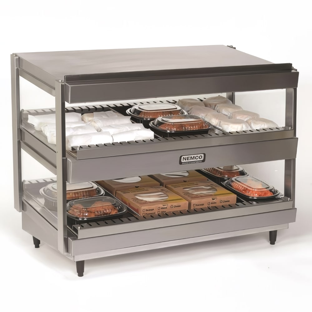 Nemco 6480-36 36" Self Service Countertop Heated Display Shelf - (2 ...