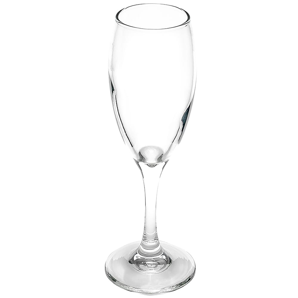 Libbey 3996 5 3/4 oz Teardrop Champagne Flute Glass - Safedge Rim & Foot Guarantee
