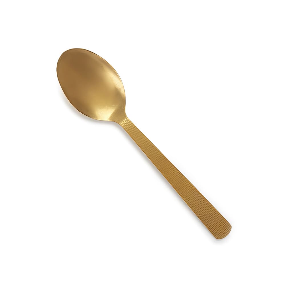 American Metalcraft GVHSP10 10" Solid Serving Spoon - Stainless Steel, Gold
