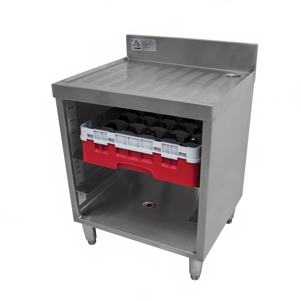 Advance Tabco CRCR-24-X 24" Closed Glass Rack Cabinet w/ 3 Pair Rack ...