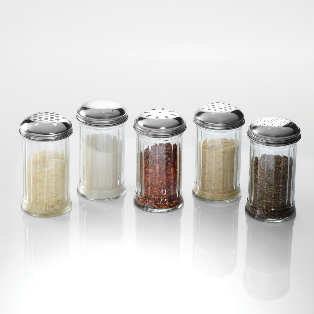 American Metalcraft GLA312 Cheese Shaker w/ 12 oz Capacity, Glass/Stainless