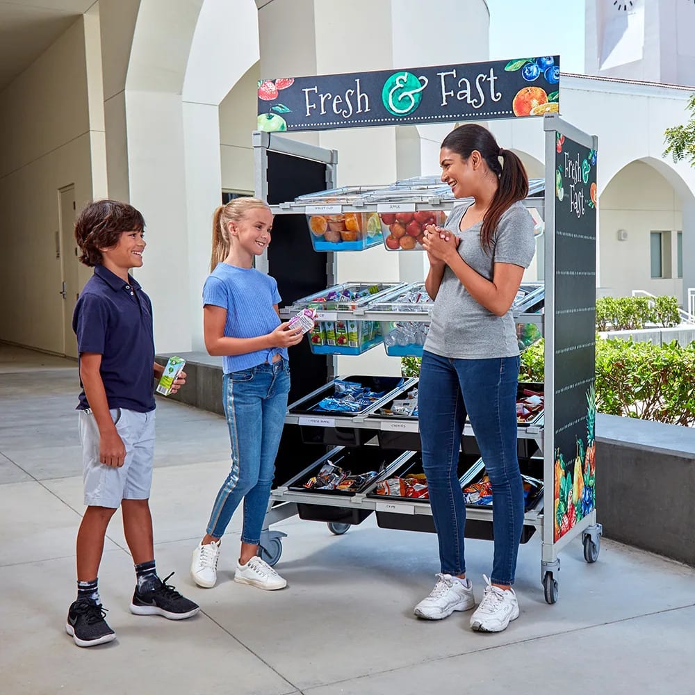 Cambro CSFLEXMERCH000 Flex Station Merchandiser Sign Kit - "Fresh ...