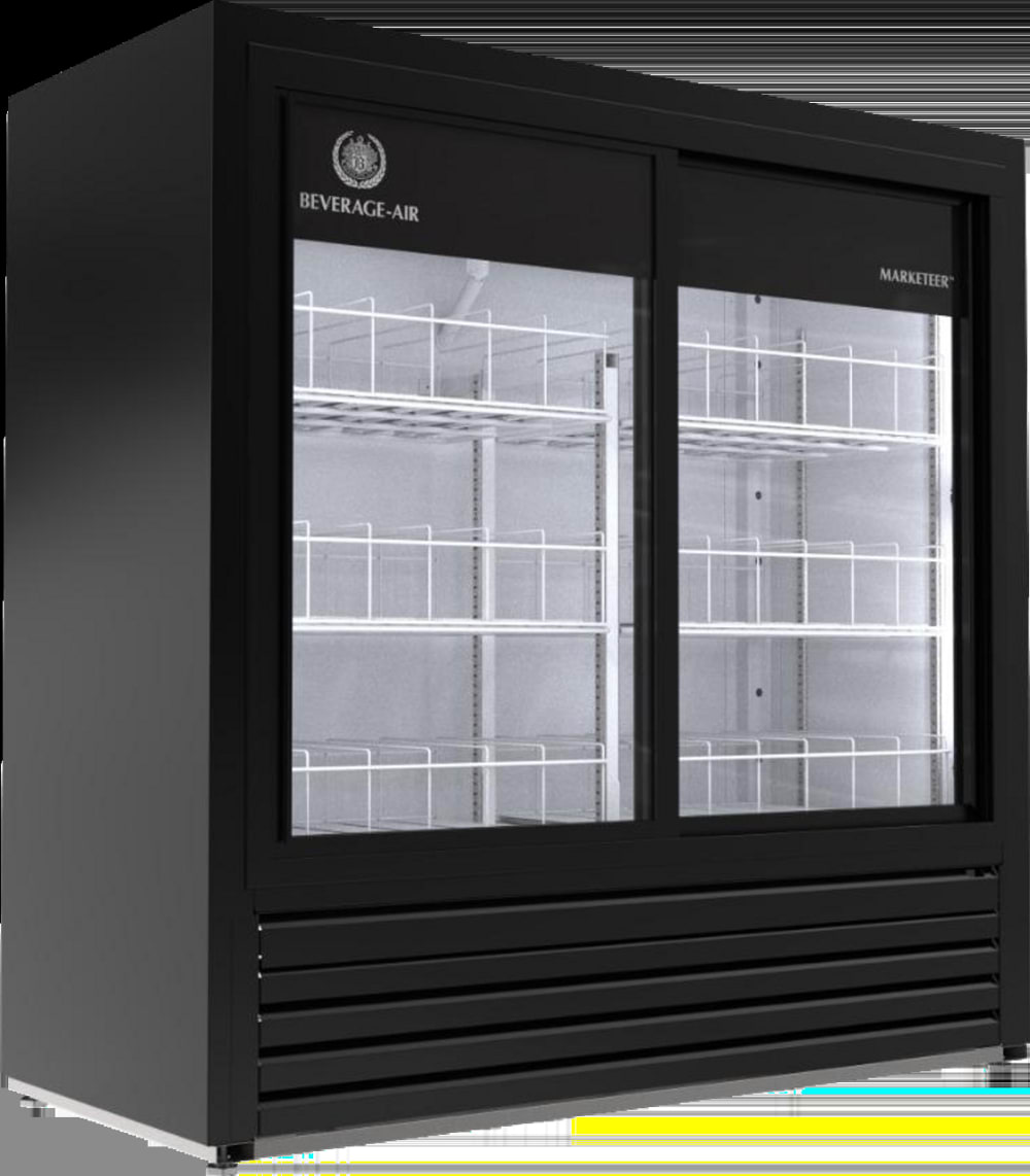 Beverage-Air MT41-48-1-SDB 47 1/4" MarketMax™ Two Section Glass Door ...