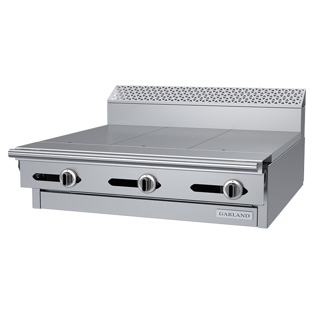Garland C36-8M 36" Gas Range Top w/ (3) Hot Tops - Modular, Natural Gas