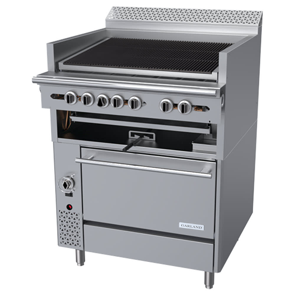Garland C36-ARC 36" Gas Range w/ Charbroiler & Convection Oven, Liquid ...