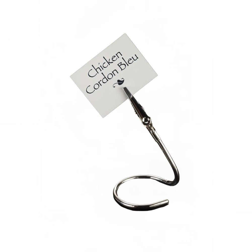 American Metalcraft SAC40 4" Alligator Clip Card Holder w/ C-Design ...