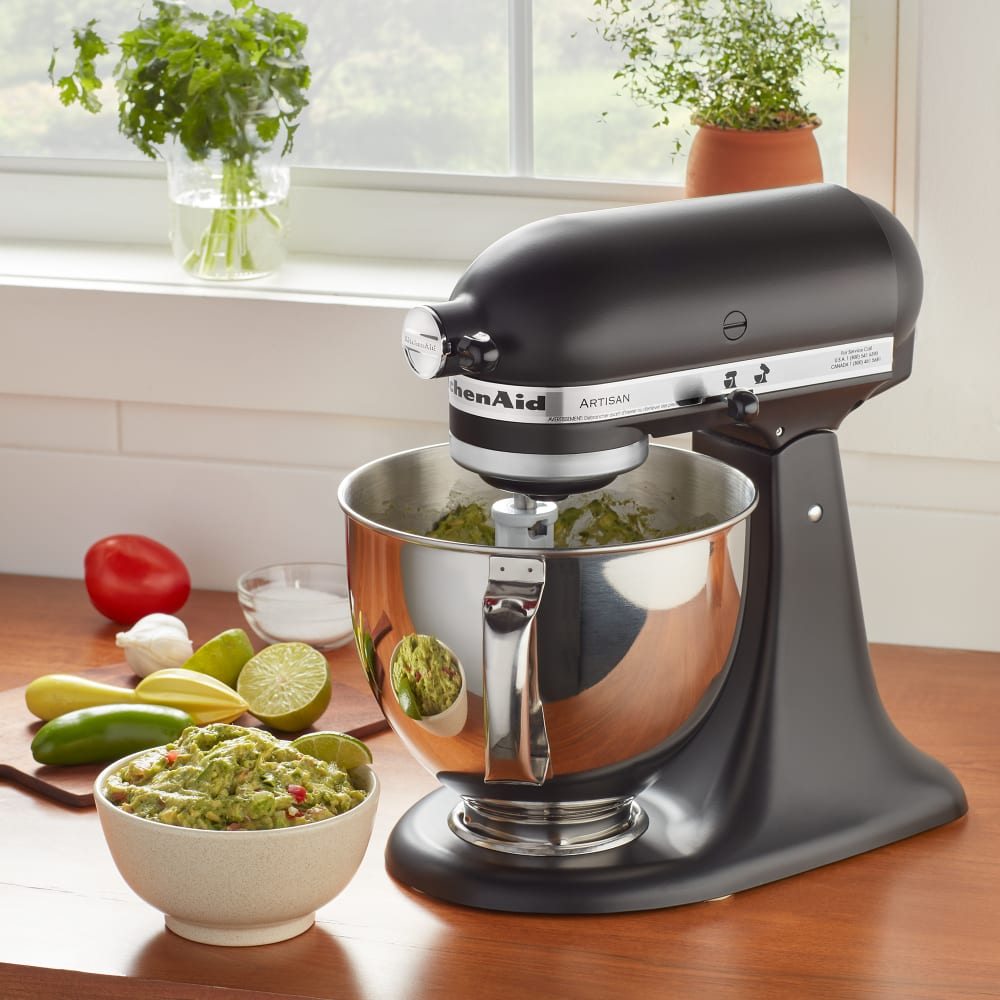 KitchenAid KSM150PSBM 10 Speed Artisan® 5 Quart Tilt-Head Stand Mixer ...